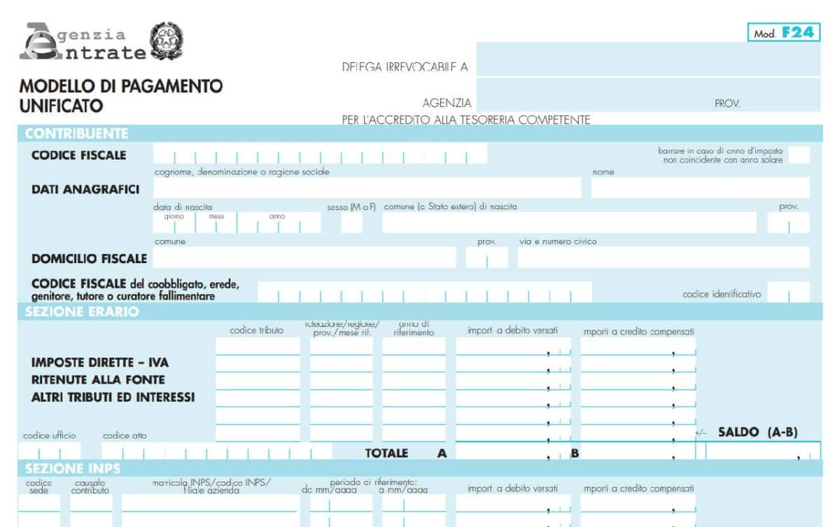 Modello F24: cos'è, come si paga, tipologie e compensazioni - Lavoro e ...