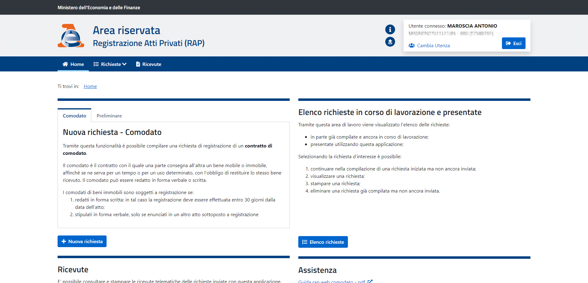 Modello RAP: come funziona la registrazione di atti privati online
