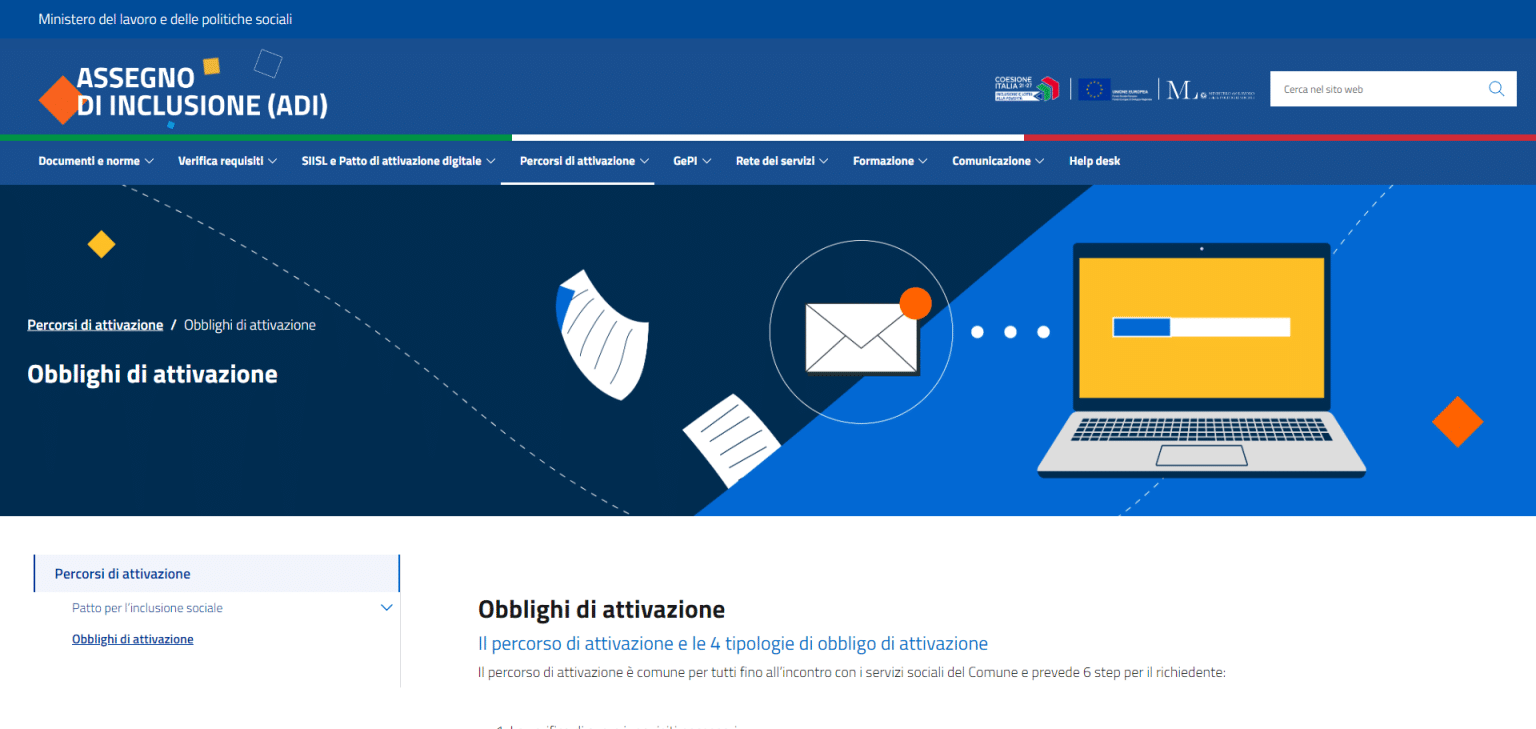 Assegno di Inclusione, gli obblighi di Attivazione