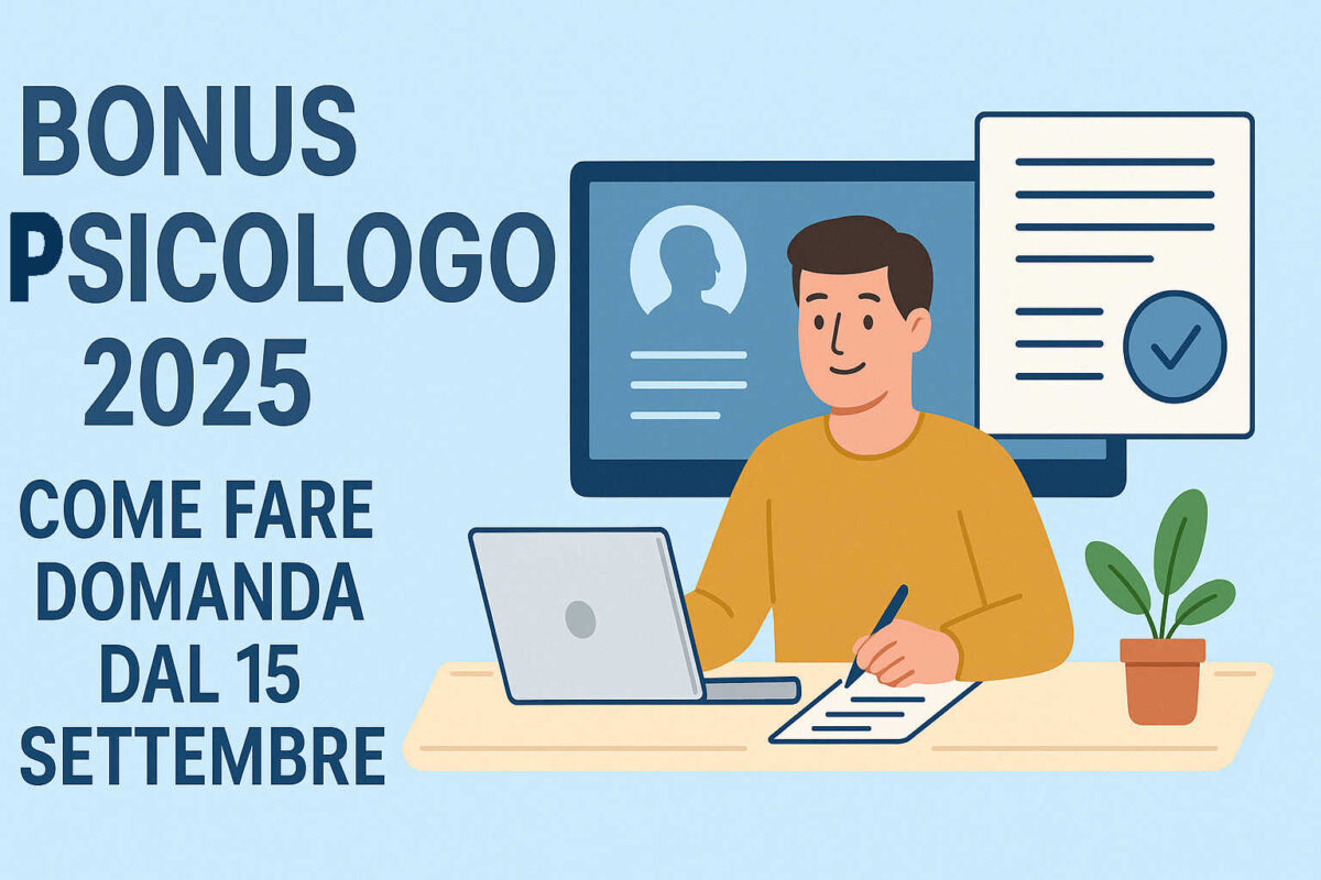 Bonus Psicologo 2025, come fare domanda all’INPS dal 15 settembre