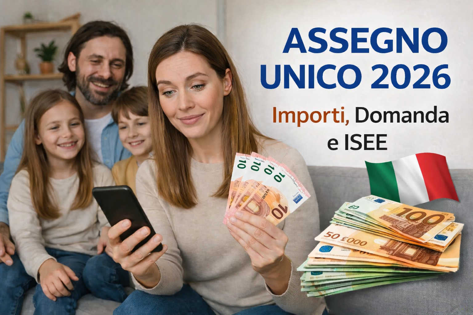Assegno Unico 2026: tutto su importi, domanda, pagamenti e ISEE